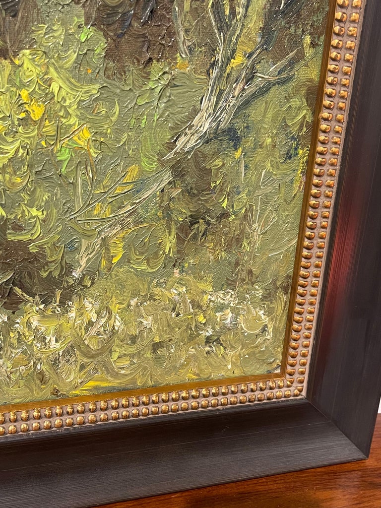 Impressionistic Wooded Landscape Painting For Sale at 1stDibs