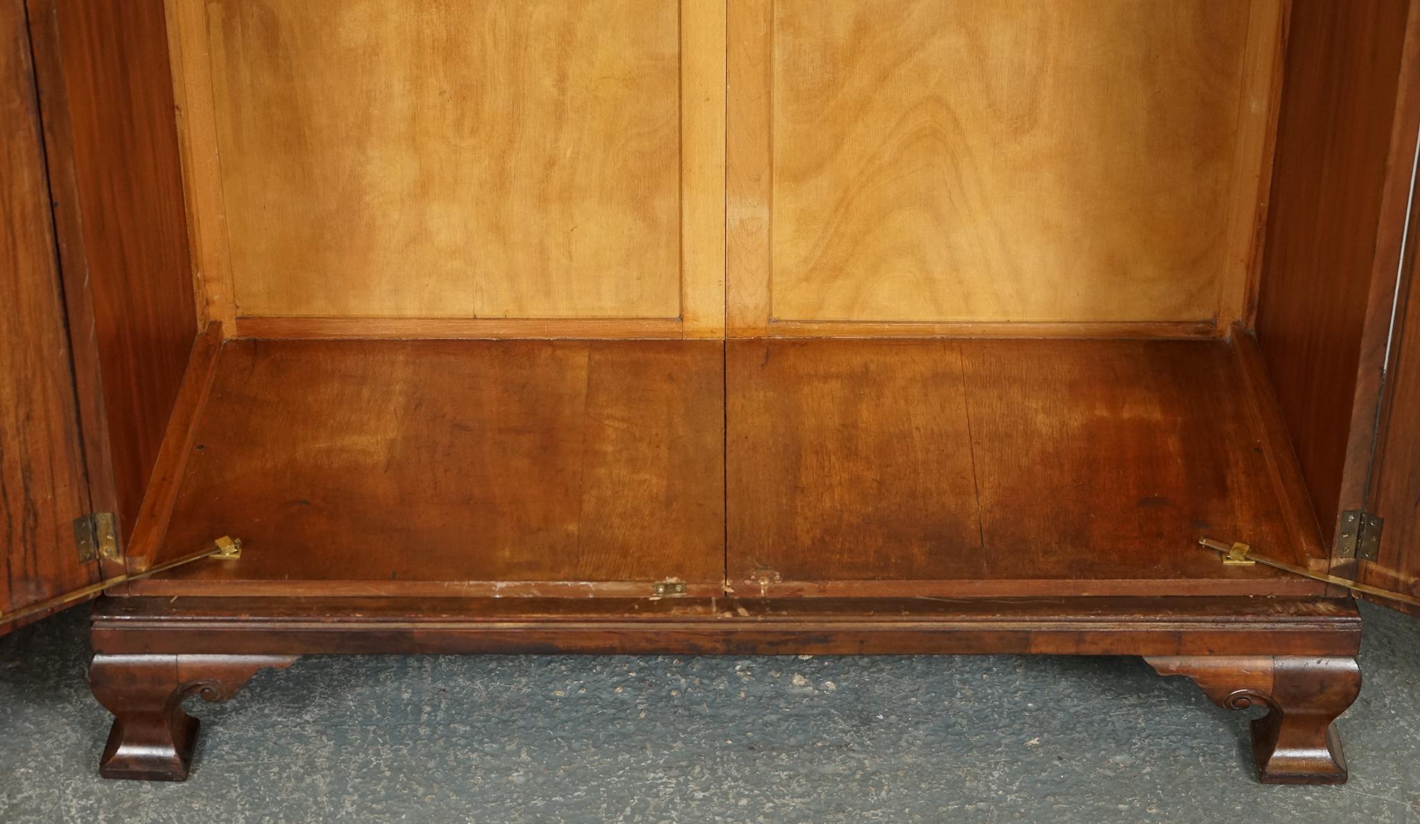 IMPRESSIVE 1930'S ART DECO WARING and GiLLOW DOMED TOPPED BURR WALNUT ...