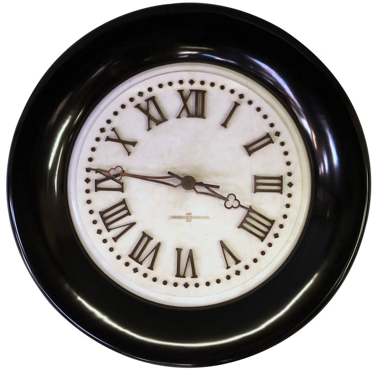 Impressive American Standard Electric Time Co. Marble Clock with Wooden ...