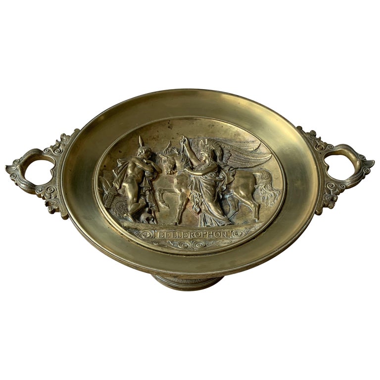 Large Antique and Handcrafted Fine Bronze Table Centerpiece / Fruit ...