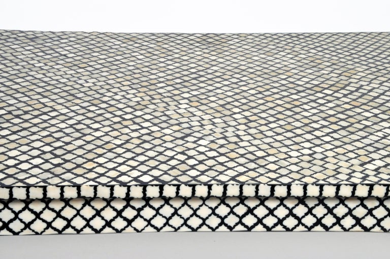 Impressive Bone Inlaid Dining Table at 1stDibs