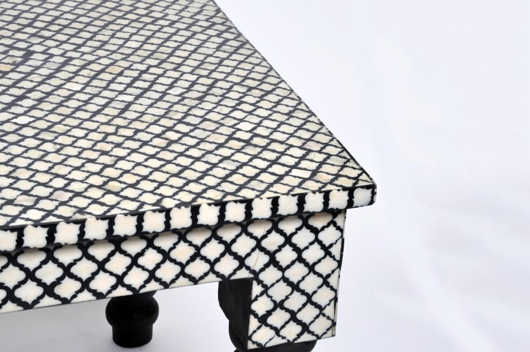 Impressive Bone Inlaid Dining Table at 1stDibs