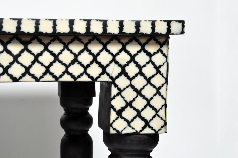 Impressive Bone Inlaid Dining Table at 1stDibs