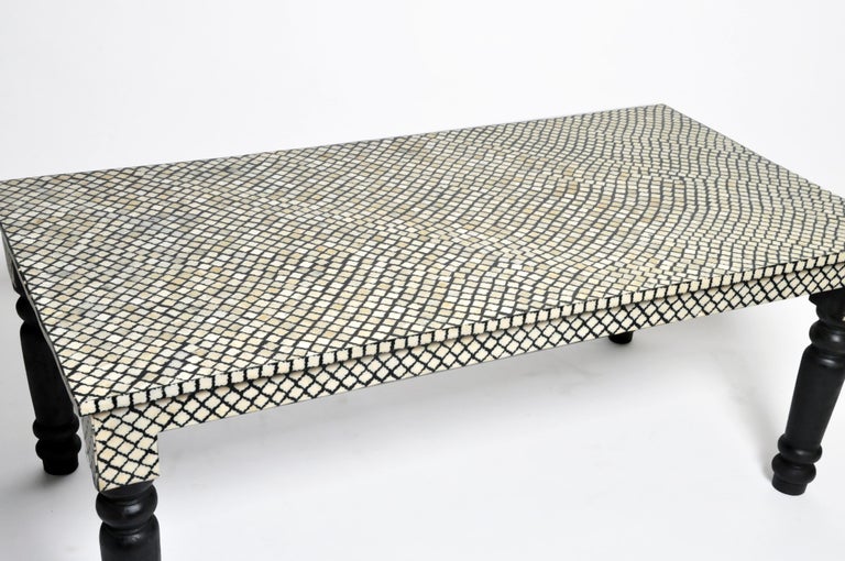 Impressive Bone Inlaid Dining Table at 1stDibs