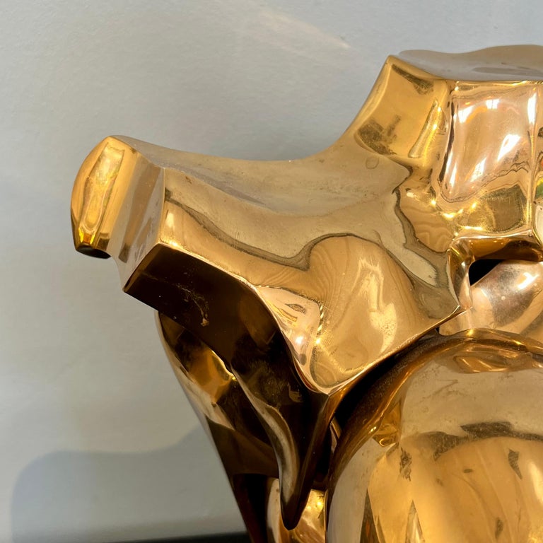 Impressive Bronze Bust Sculpture by Michel Jaubert For Sale at 1stDibs