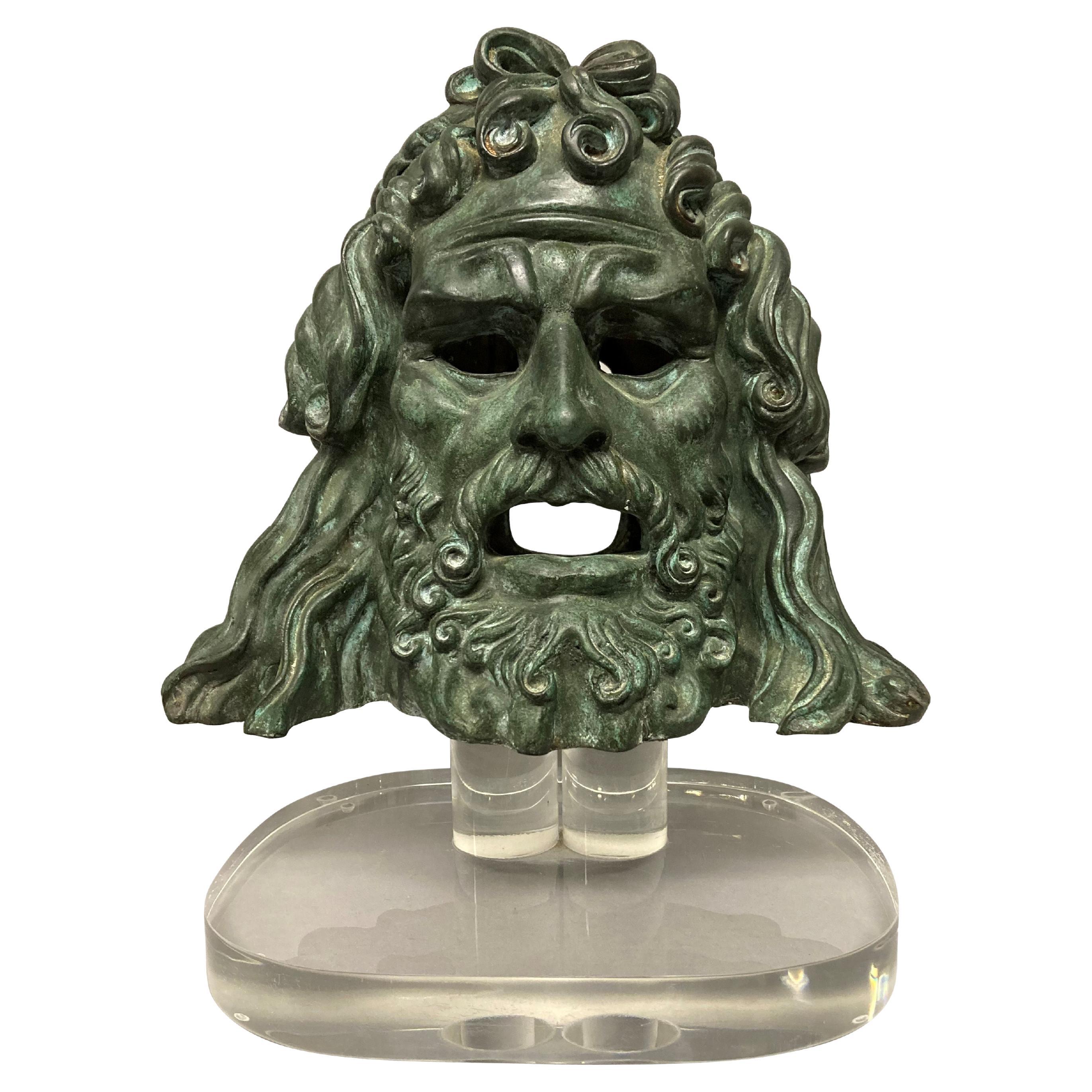 Impressive Bronze Head Of Jupiter For Sale at 1stDibs