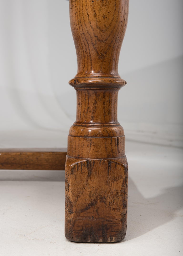 Impressive Beautifully Crafted Burled Walnut Refectory Dining Table For ...