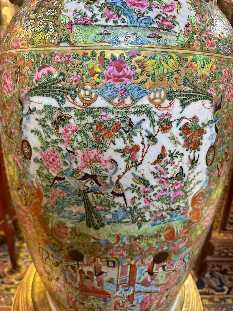 Impressive Chinese Vases from the 19th Century Canton Familia Rosa For ...