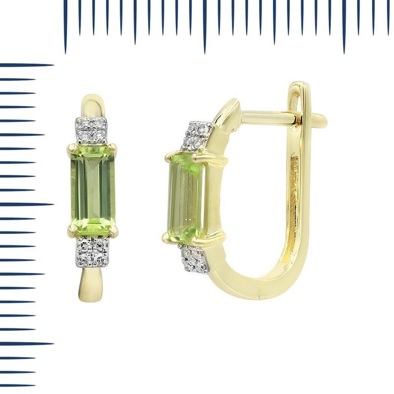 Impressive Chrysolite Diamond Yellow Gold Ring For Sale at 1stDibs ...