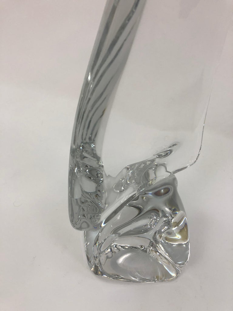 Impressive Daum Crystal Sailboat Sculpture at 1stDibs