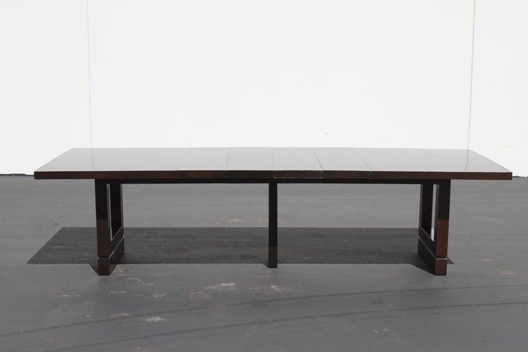 Impressive 1950s Edward J. Wormley for Dunbar Large Dark Mahogany ...