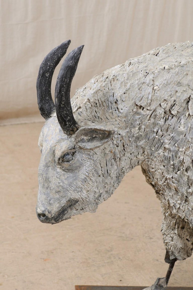 Impressive French Mountain Goat Statue, 3+ FT Tall at 1stDibs ...