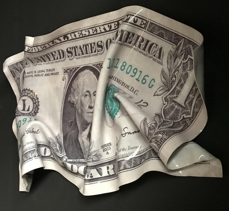 Impressive High Resolution Artwork "Dollar" on Acrylic at 1stDibs