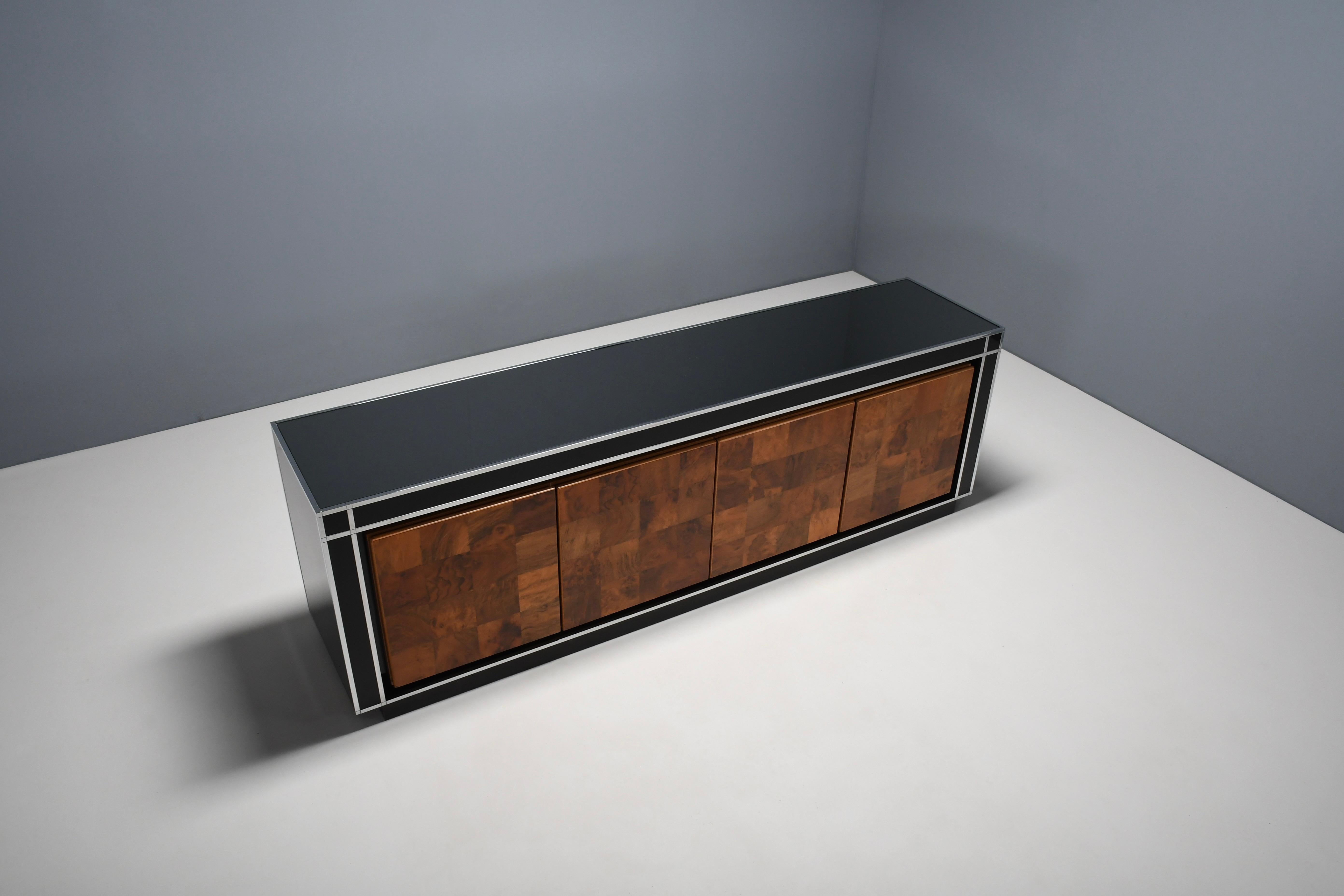 Impressive Italian Sideboard by Willy Rizzo for Mario Sabot, 1970s For ...