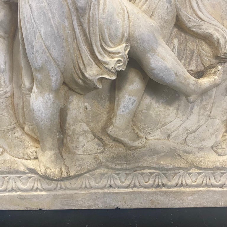 Impressive Large Plaster Frieze "Blast of The Horns" Bas Relief by ...