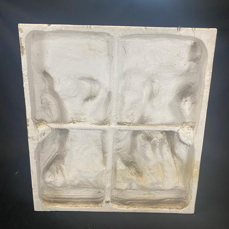 Impressive Large Plaster Frieze "Blast of The Horns" Bas Relief by ...