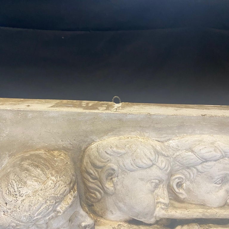 Impressive Large Plaster Frieze "Blast of The Horns" Bas Relief by ...