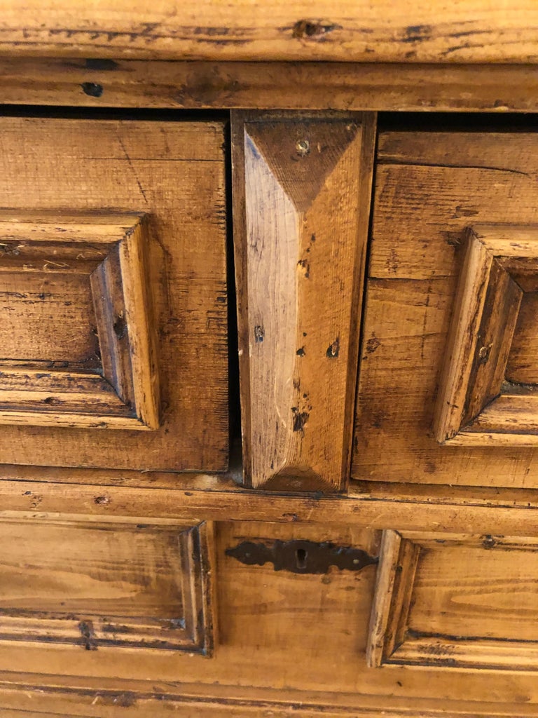 Impressive Monumental Antique Hungarian Natural Pine Carved Chest of ...