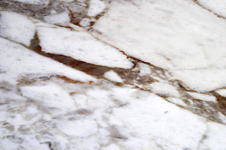 Impressive Mid-Century Modern Calacatta Marble Table in the Style of ...