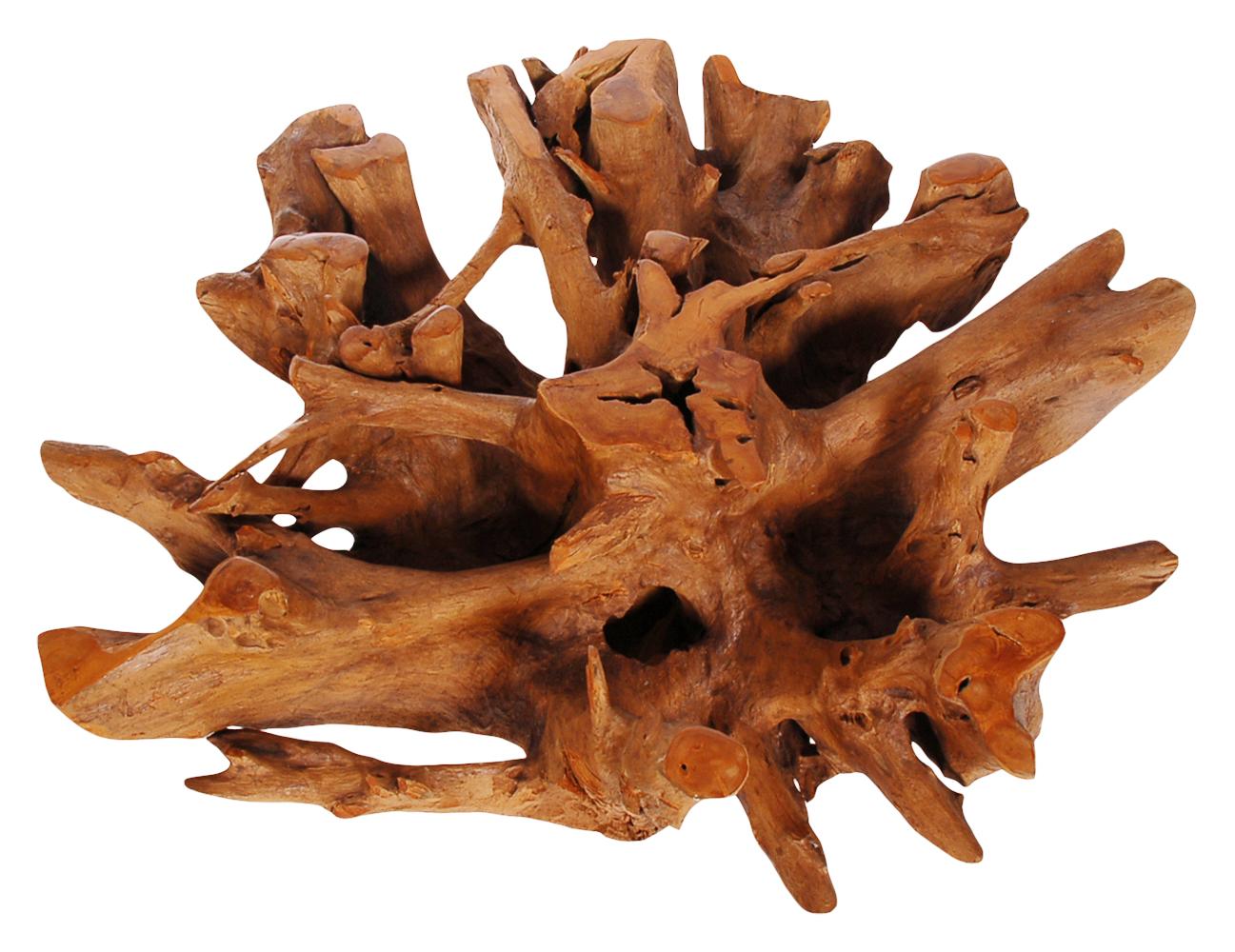 Impressive Midcentury Organic Modern Tree Root and Glass Round Cocktail ...