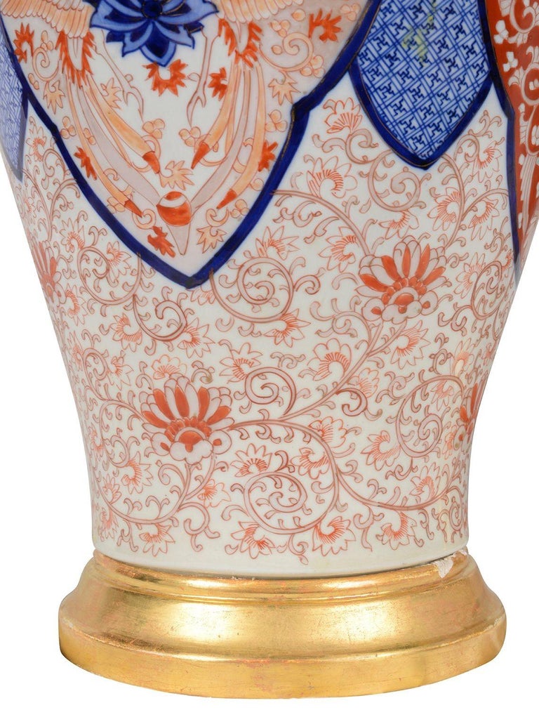 Impressive Pair 19th Century Imari Lidded Vases For Sale at 1stDibs