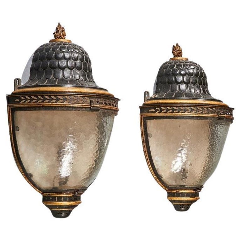 Impressive Pair of Large Early 19th Century French Tole Peinte and ...
