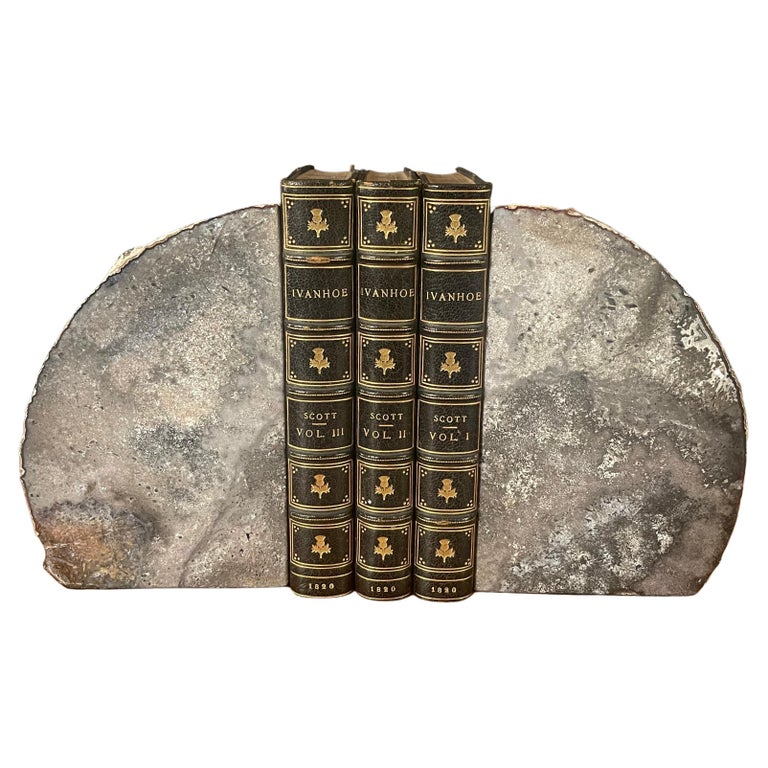 Impressive Pair of Large Polished Geode / Agate Bookends at 1stDibs