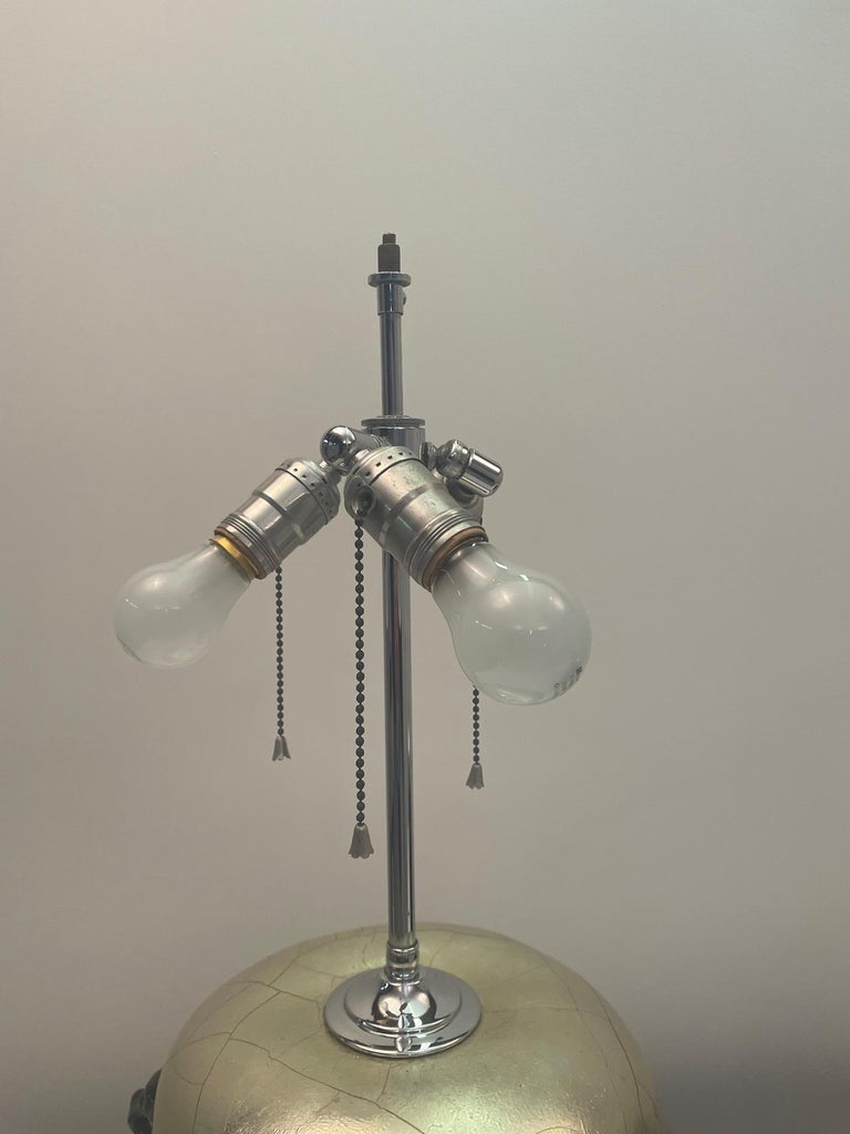 Impressive Pair of Rich Burgundy Laquer and Silver Leaf Ginger Jar ...