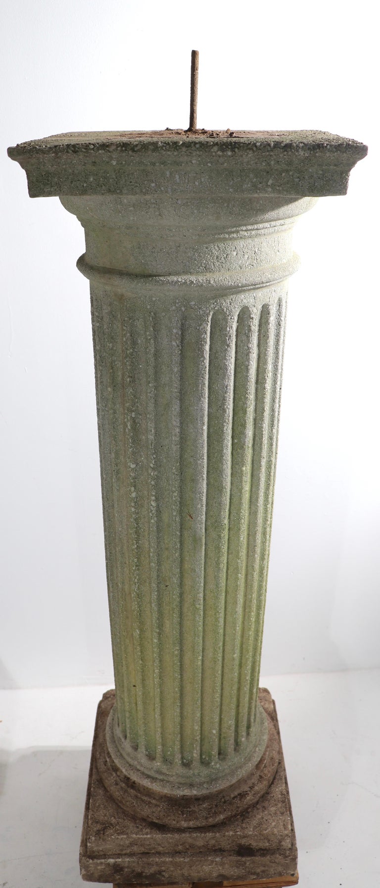 Impressive Pr. Cast Stone Columns with Jardiniere Tops For Sale at ...