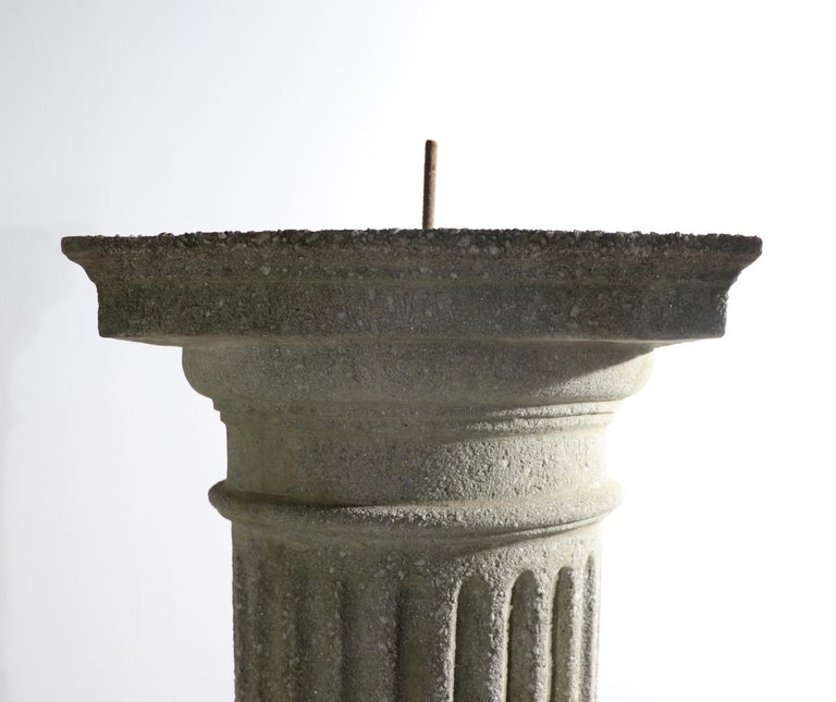 Impressive Pr. Cast Stone Columns with Jardiniere Tops For Sale at ...
