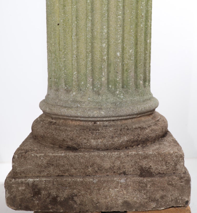 Impressive Pr. Cast Stone Columns with Jardiniere Tops For Sale at ...
