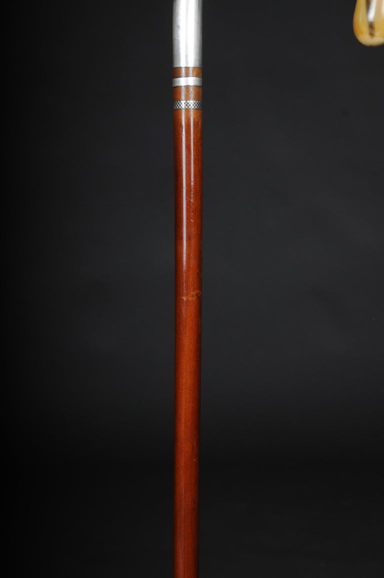 Impressive Walking Stick / Strolling Stick 835 Silver For Sale at 1stDibs
