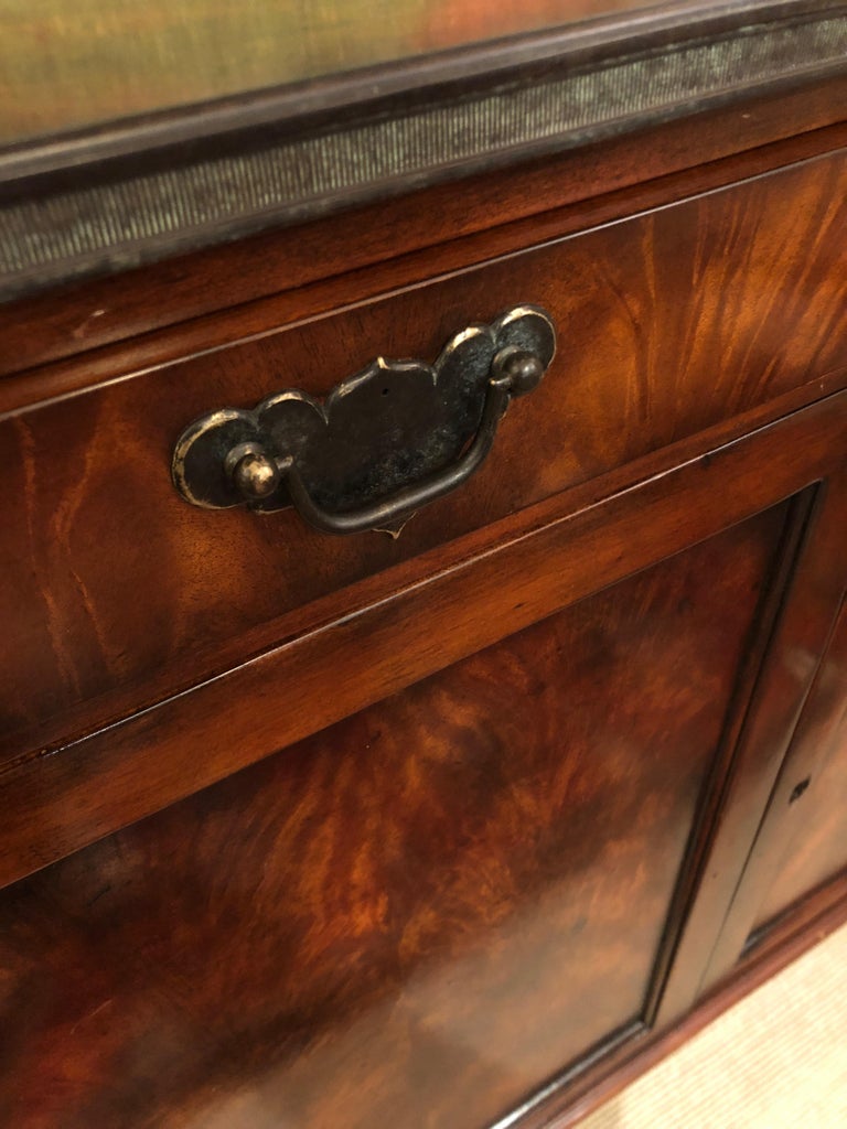Impressively Large Flame Mahogany Regency Style Sideboard by Theodore ...
