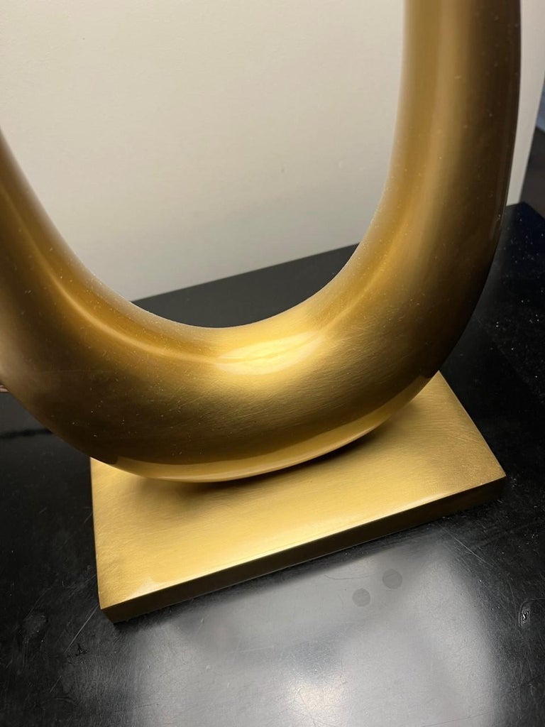 Sculptural Cast Bronze Jewel Table Lamp in Gold Finish by Elan Atelier ...