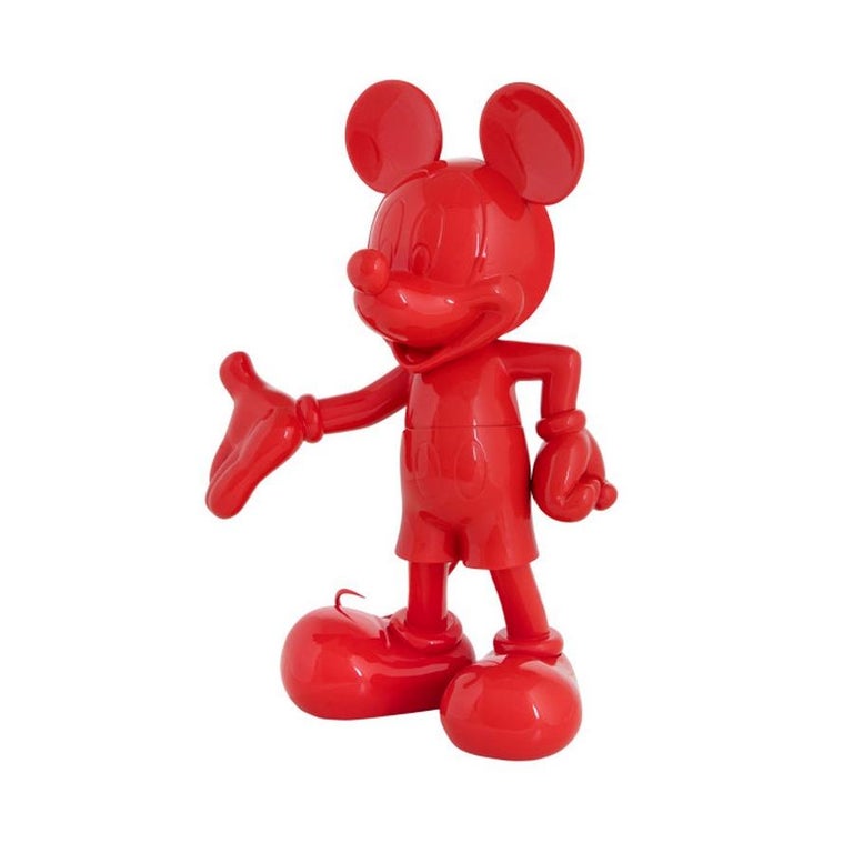 In Stock in Los Angeles, Mickey Mouse Glossy Red, Pop Sculpture ...