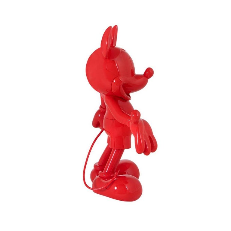 In Stock in Los Angeles, Mickey Mouse Glossy Red, Pop Sculpture ...