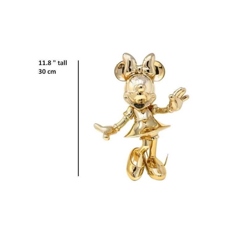 In Stock in Los Angeles, Minnie Mouse Gold Metallic, Pop Sculpture ...
