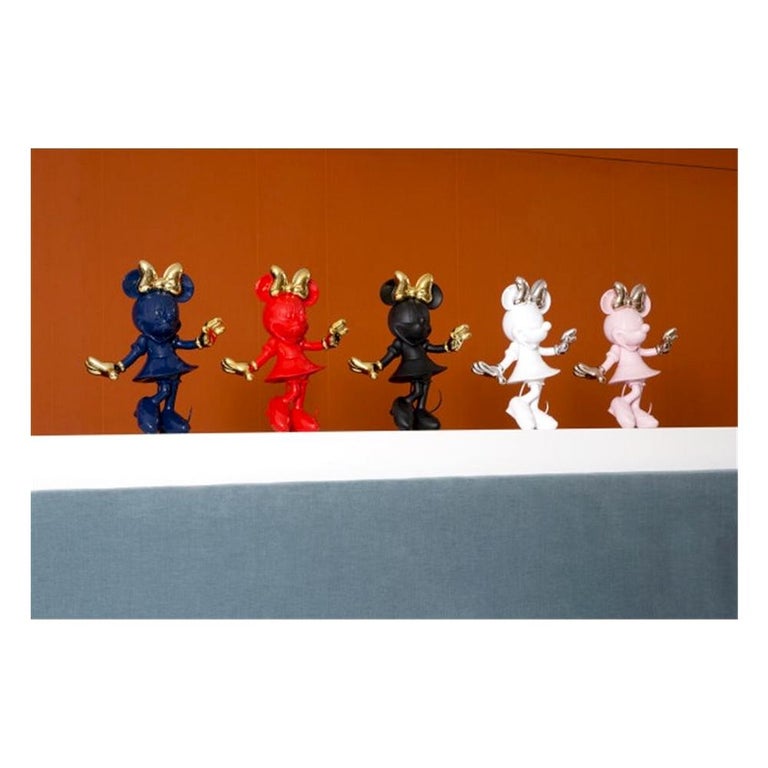 Minnie Mouse Pink / Rose Gold Glossy Pop Figurine For Sale at 1stDibs ...