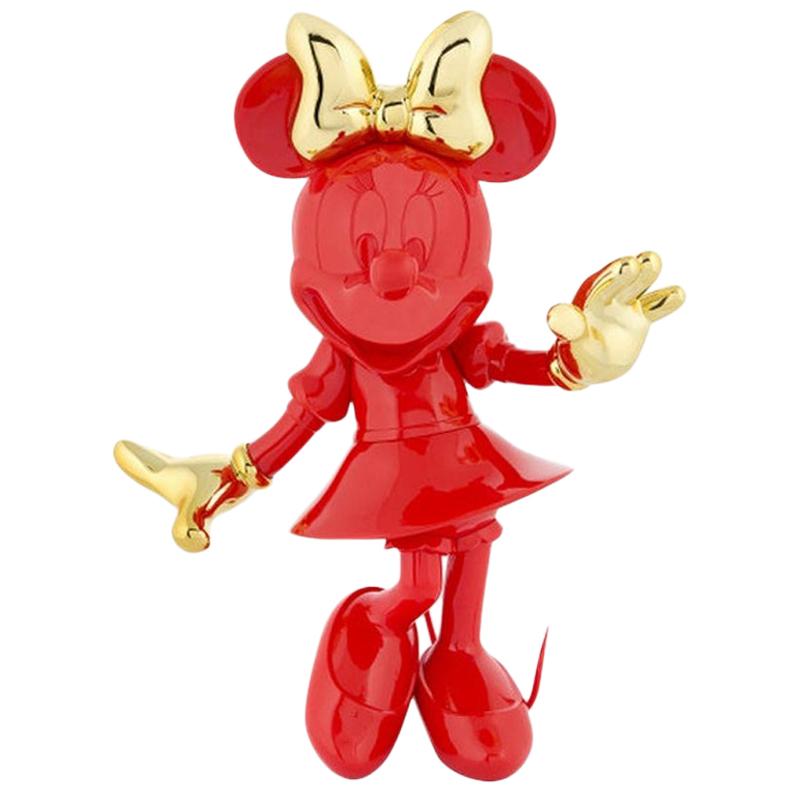 In Stock in Los Angeles, Minnie Mouse Red / Gold, Pop Sculpture ...