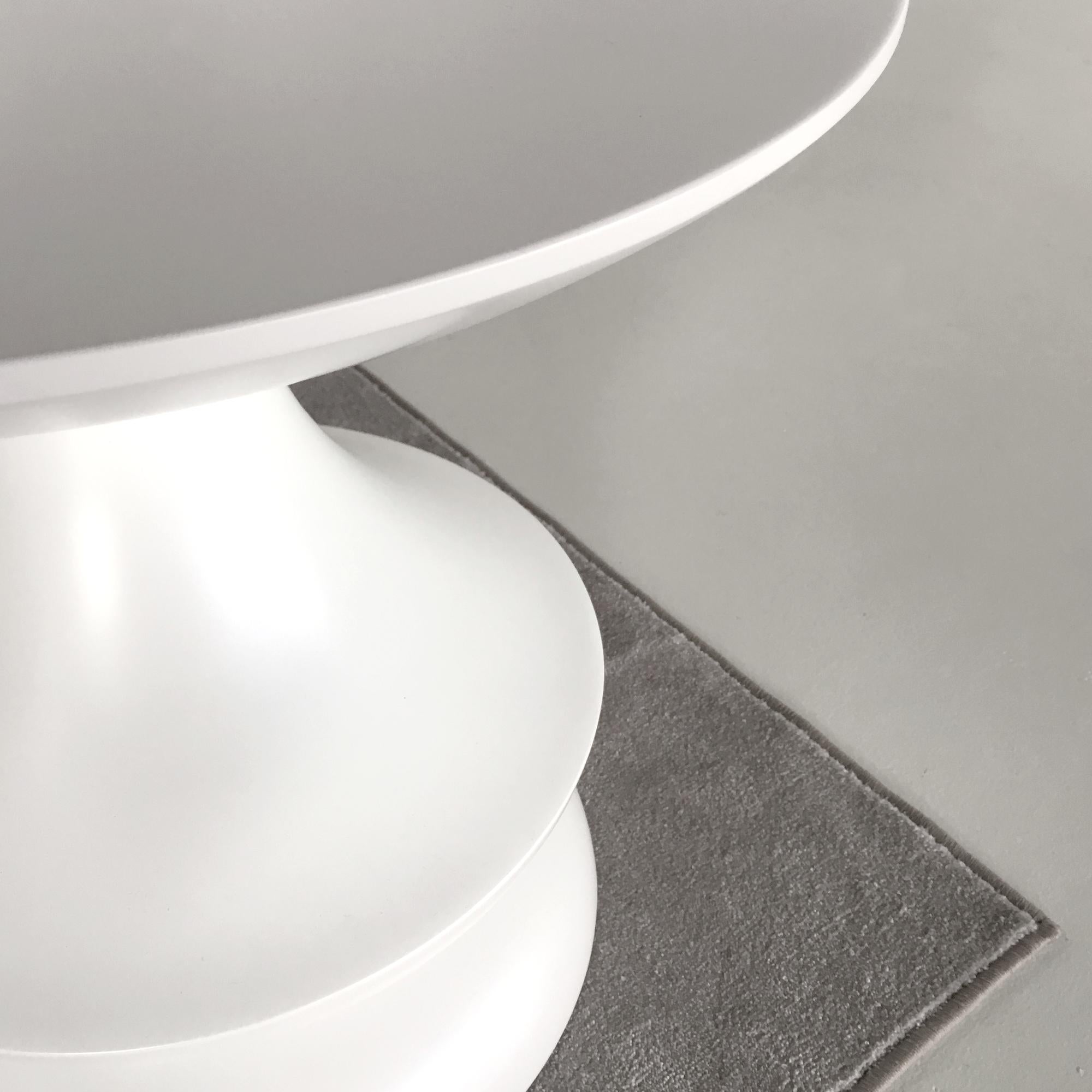 In Stock in Los Angeles, White Lacquered Birignao Side Table by ...