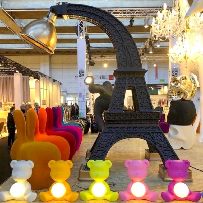In Stock in Los Angeles, White Teddy Bear Lamp LED, Made in Italy at ...