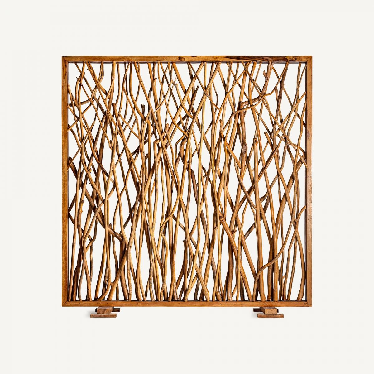 Fast Track, Organic Room Divider Made Of Teak Wood Branches For Sale at ...