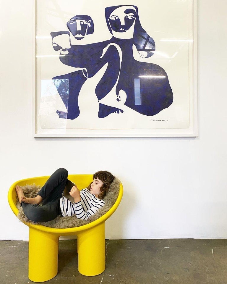 In Stock Roly Poly Armchair Ochre by Driade, Faye Toogood For Sale at ...