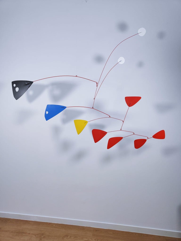In the Manner of Alexander Calder Hanging mobile Sculpture at 1stDibs