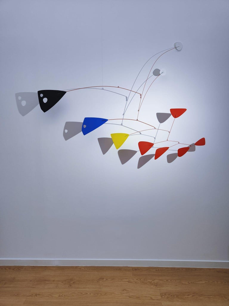 In the Manner of Alexander Calder Hanging mobile Sculpture at 1stDibs