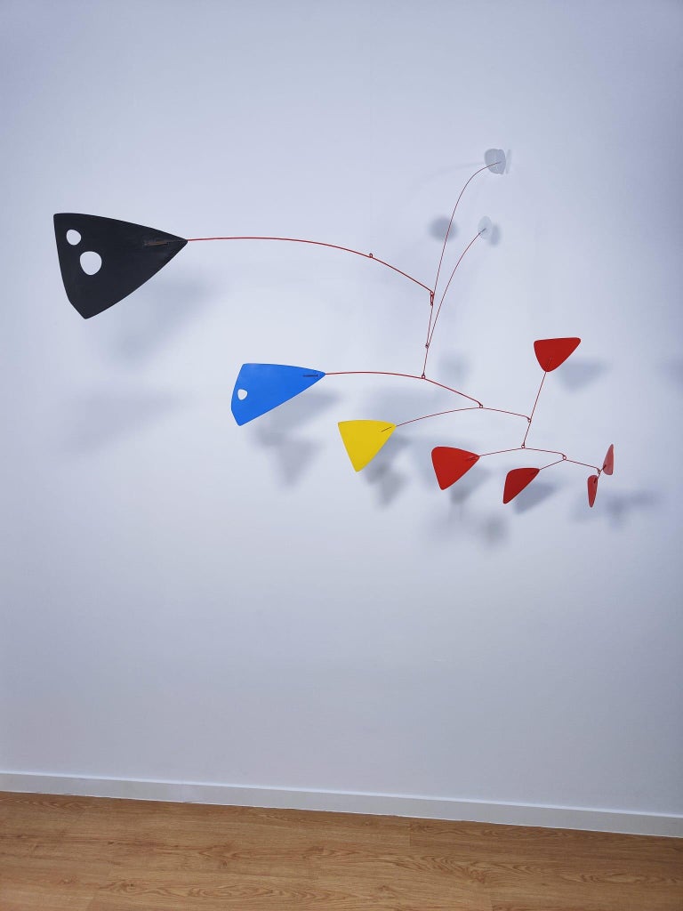 In the Manner of Alexander Calder Hanging mobile Sculpture at 1stDibs