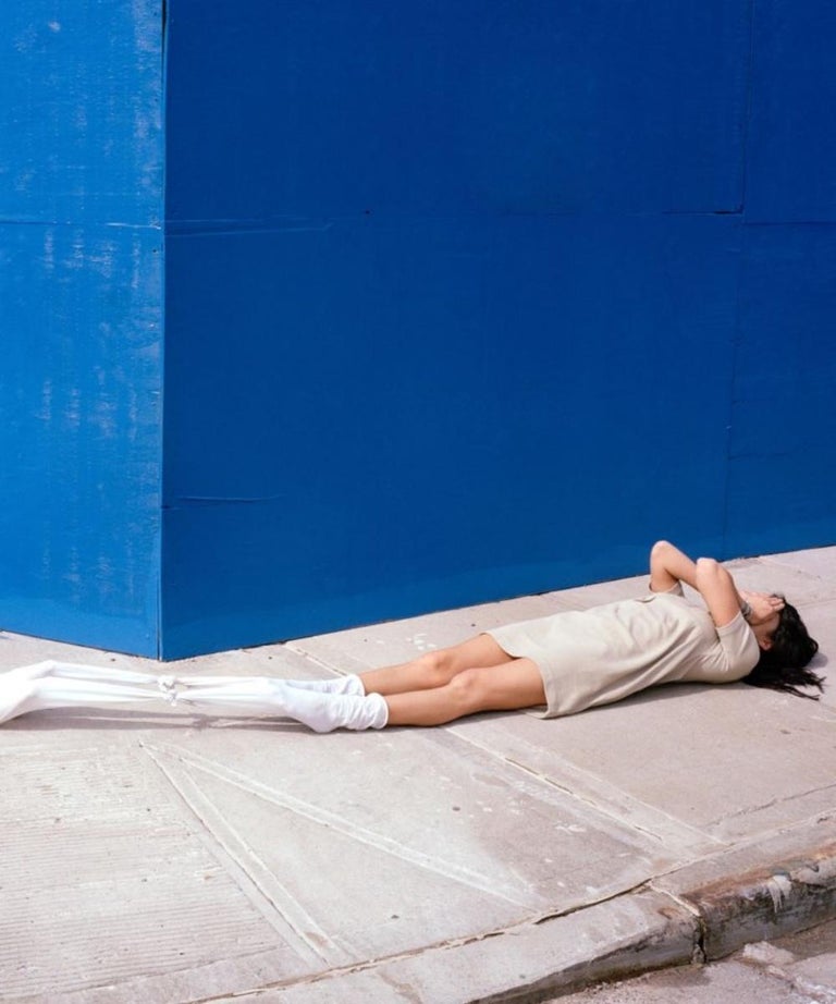 Ina Jang - Three – Ina Jang, Woman, Abstract, Art, People, Girls, Fashion, Blue For Sale at 1stDibs