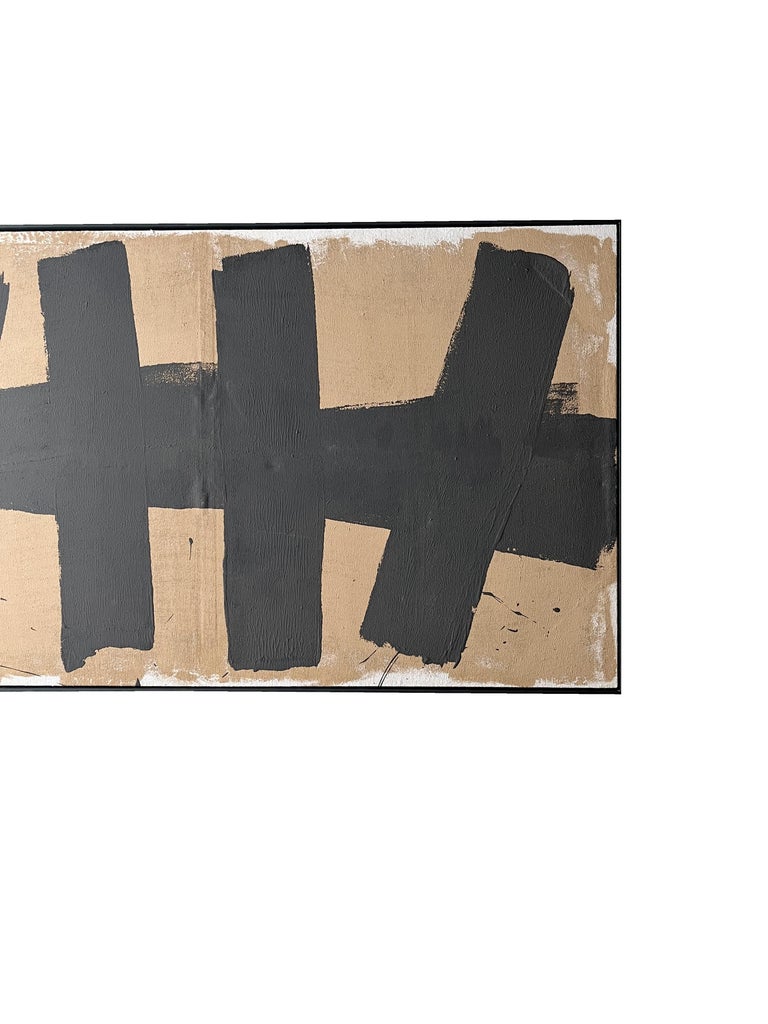 Abstract painting by Spanish artist Iñaki Moreno 2023 / Width 218 ...