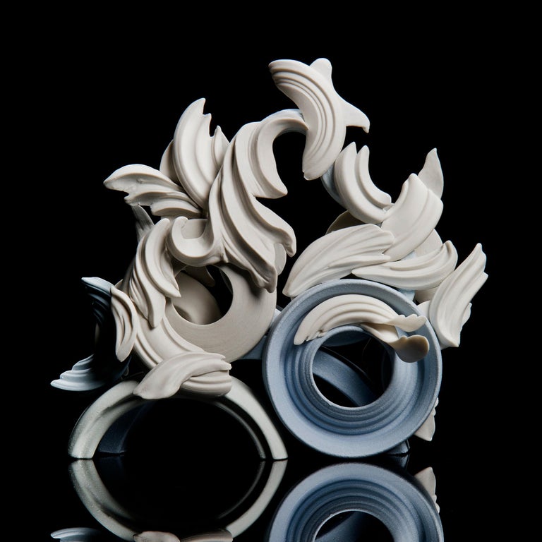 Incidental V, a Unique Colored Porcelain Ceramic Sculpture by Jo Taylor ...