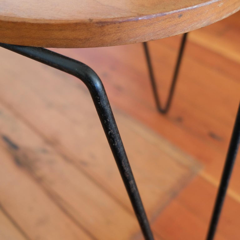 Inco Iron and Wood Midcentury California Design Tables Stools, 1950s at ...